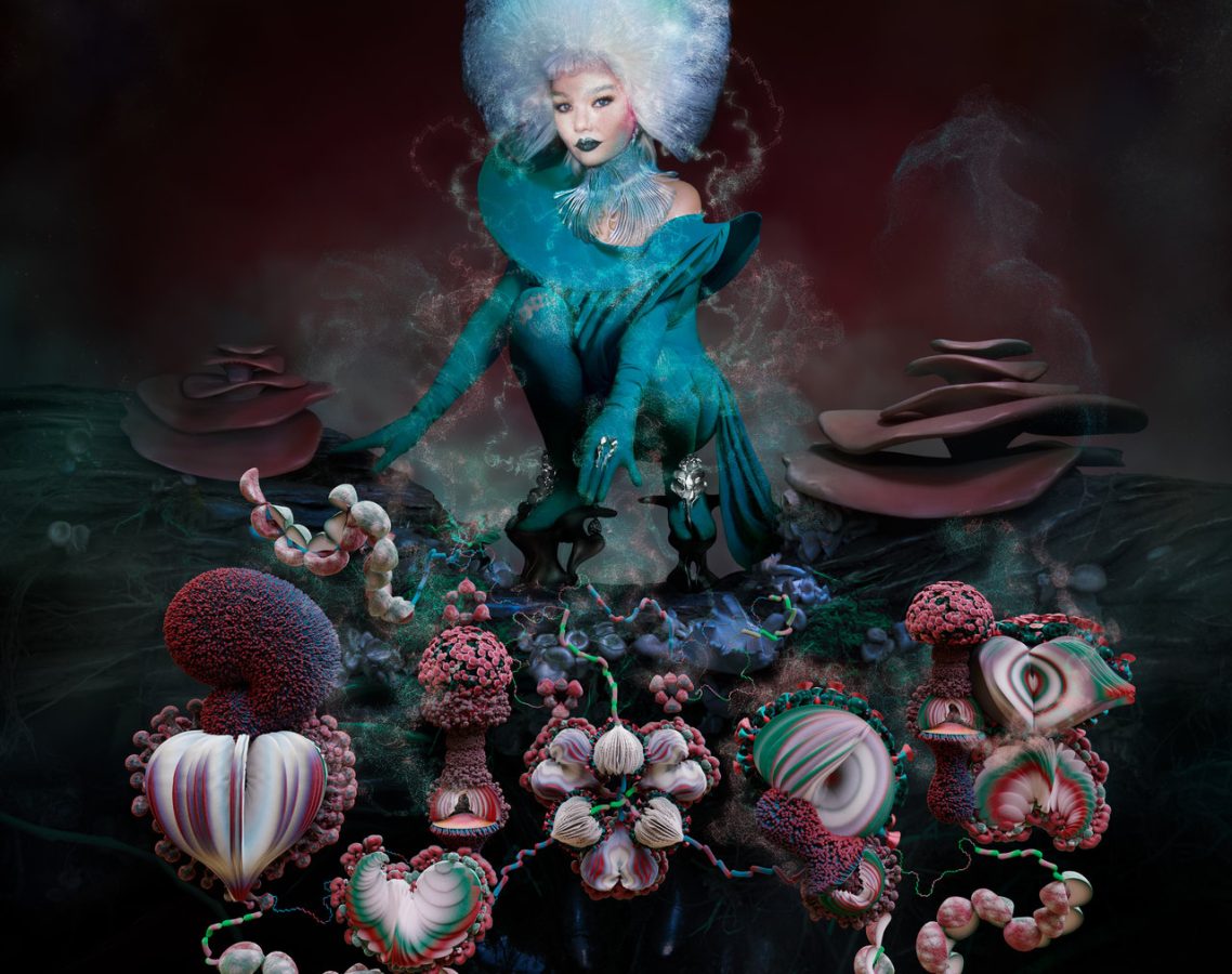 Björk attends a fungal revelry as she unveils the organic machinery of ...